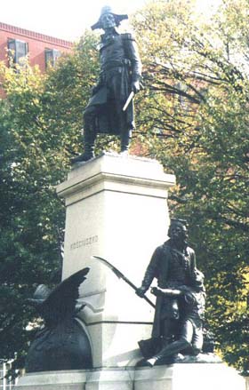 Heros of the American Revolution in Lafayette Park