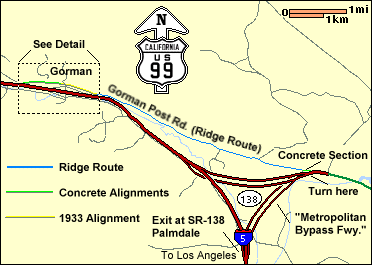 US 99 Guide: Ridge Route